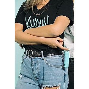 Kuros! by Mace Brand Pocket Pepper Spray (Teal) – 10’ Powerful Pepper Spray with Flip Top Safety Cap, Leaves UV Dye on Skin — Self Defense Pepper Spray for Women, Made in The USA