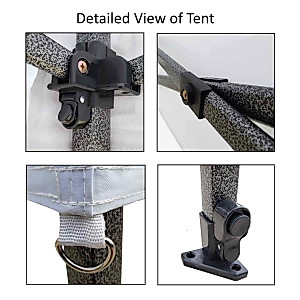 Above All Advertising Custom Pop Up Canopy Tent with Your Logo for Events, Trade Shows, Restaurant, Food Booth Tents and Canopies (10 x 10 Feet, Red Canopy)