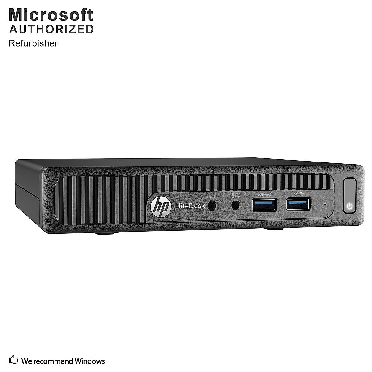 HP EliteDesk 800 G1 Tiny Computer Micro Tower PC, Intel Core i5, 8 GB Ram, 500 GB HDD, WiFi Windows 10 Pro (Renewed)