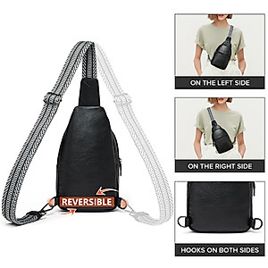 Shrrie Small Sling Bag for Women Fanny Pack Crossbody Bags for Women Trendy,Chest Bag for Women Men for Travel