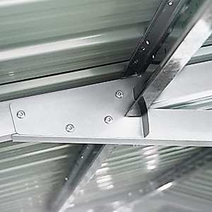 Outdoor Storage Shed 20x10 FT, Metal Garden Shed for Car,Truck,Bike, Garbage Can, Tool, Lawnmower, Outdoor Storage Galvanized Steel with Lockable Door for Backyard, Patio, Lawn