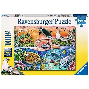 Ravensburger Beautiful Ocean Jigsaw Puzzle | 100 Unique Pieces | Kid-Friendly, Durable & Educational | Perfect for Ages 6 & Up | FSC Certified for Sustainability