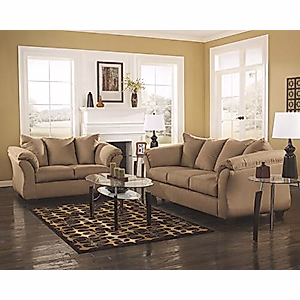 Signature Design by Ashley Darcy Casual Plush Loveseat, Brown