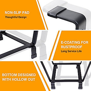 MFSTUDIO Firewood Rack Outdoor Indoor, Classic Iron Fire Wood Storage Racks Heavy Duty Holder Log Rack, Black