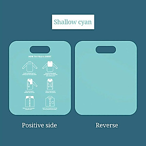 Zerodis Shirt Folding Board, Tshirt Folding Board Clothes Folding Board Plastic Laundry Folder Home Storage Tool for Adults (Blue)