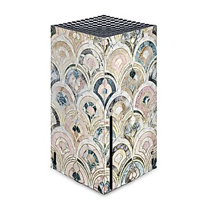 Head Case Designs Officially Licensed Micklyn Le Feuvre Art Deco Tiles in Soft Pastels Art Mix Vinyl Sticker Gaming Skin Case Cover Compatible with Xbox Series X Console