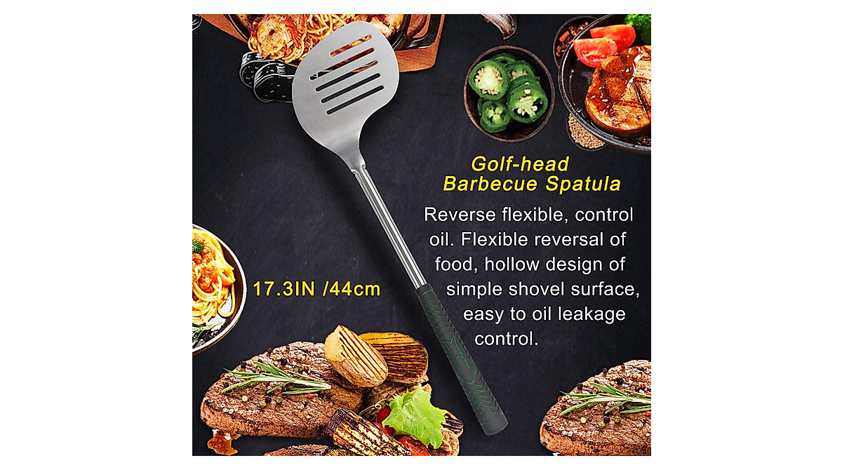POLIGO 7PCS Golf-Style BBQ Tools Set for Grilling and Gifts