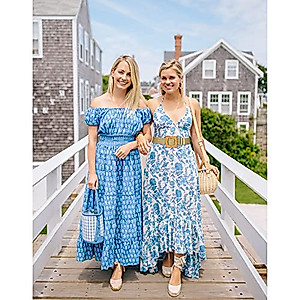 XZQTIVE Women Elastic Wide Belt - Fashion Summer Straw Imitate Woven Elastic Stretch Waist Band Boho Beach Dress Belts(5-Khaki, Fit waist size below 34 inch)