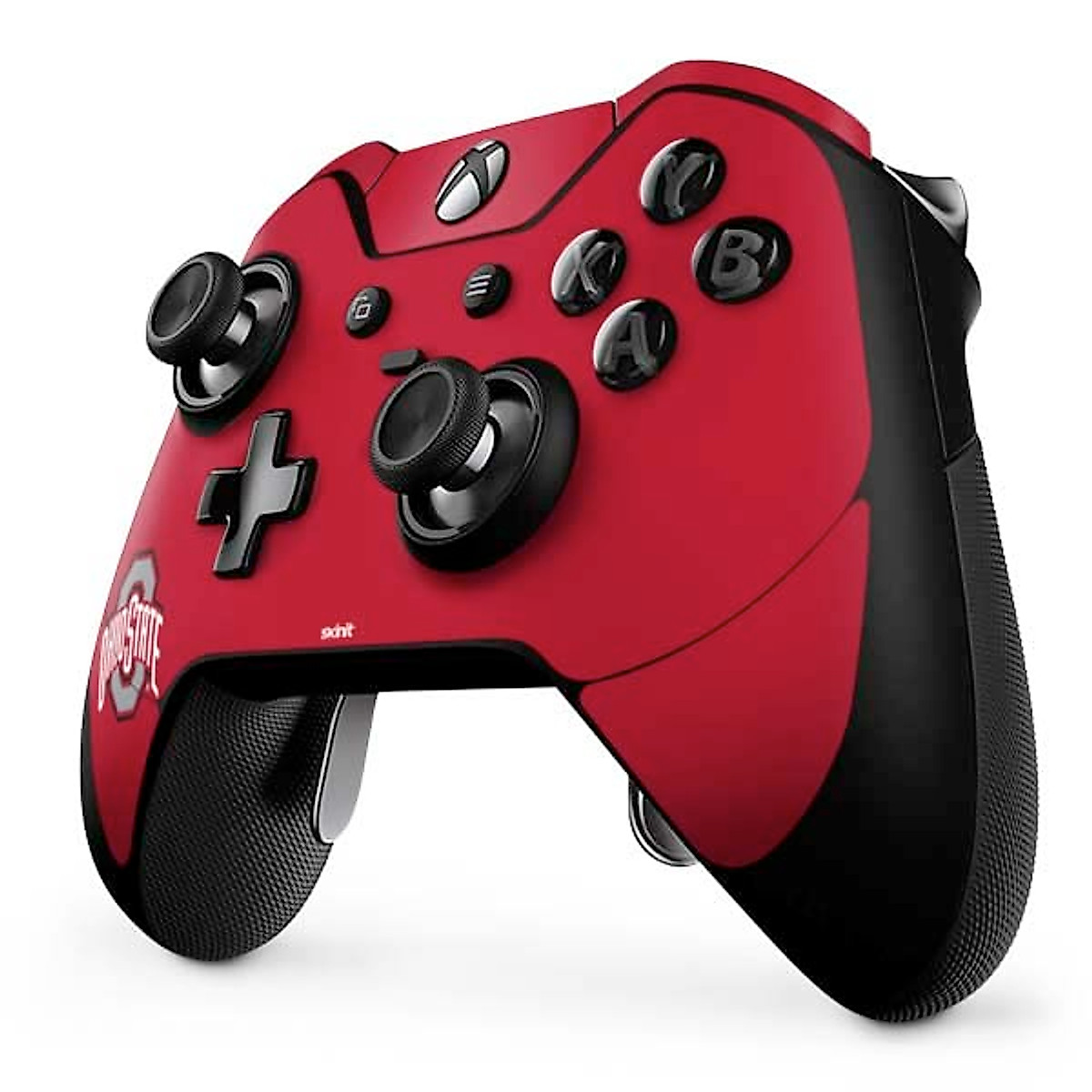 Skinit Decal Gaming Skin Compatible with Xbox One Elite Controller - Officially Licensed Ohio State University OSU Ohio State Buckeyes Red Logo Design