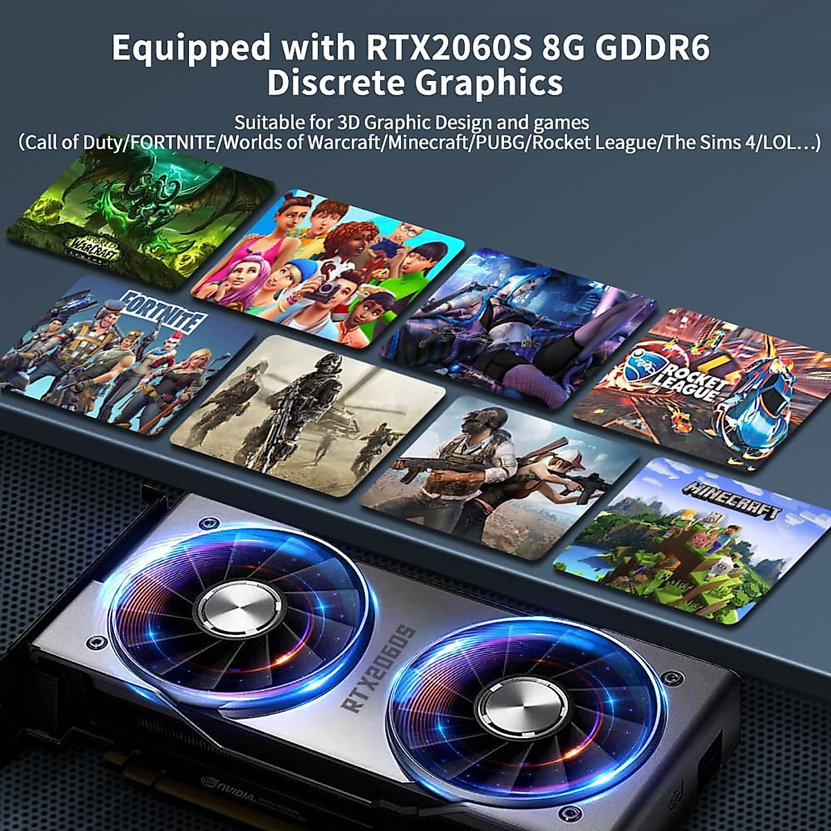 Thdeukoty Mini Desktop PC Computer i9-9900KF Windows 11 Pro, Gaming PC GeForce RTX2060S 8G, 64G DDR4 RAM 1T NVME SSD, 4K@144Hz HDMI/DP/DVI Triple Display, WiFi 6 Bluetooth 5.2 for Gaming/Design