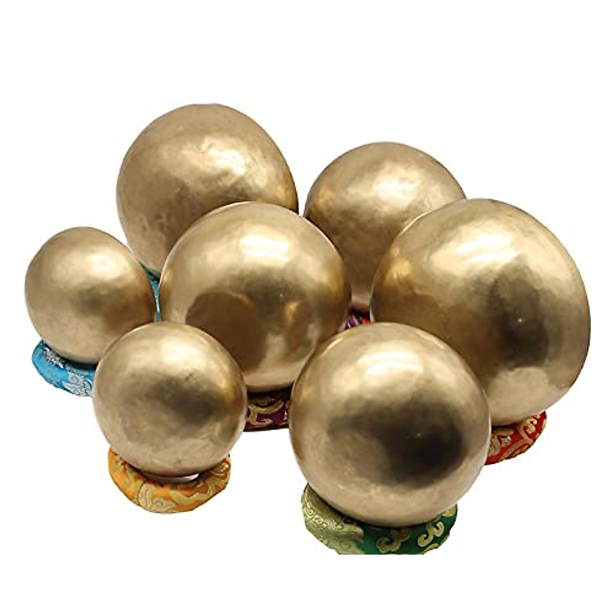 Chakra Healing Tibetan Singing Bowl - Set of 7 - Hand Hammered Tibetan Meditation Singing Bowl Nepal