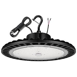 SENSAN led UFO LED High Bay Light 240W 1-10V Dimmable High Bay Led Shop Lights 5000K US Plug&Hook High Bay Led Lights 36000LM ETL Listed - Ideal Led Shop Lights UFO Lights Led Warehouse Lights