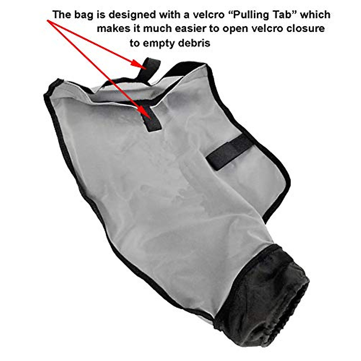 ATIE Pool Cleaner Debris Bag with Hook and Loop Fastener Enclourse Compatible with Pentair Racer 360228 and Racer LS 360330 Pool Cleaner Debris Bag Kit 360240 (2 Pack)