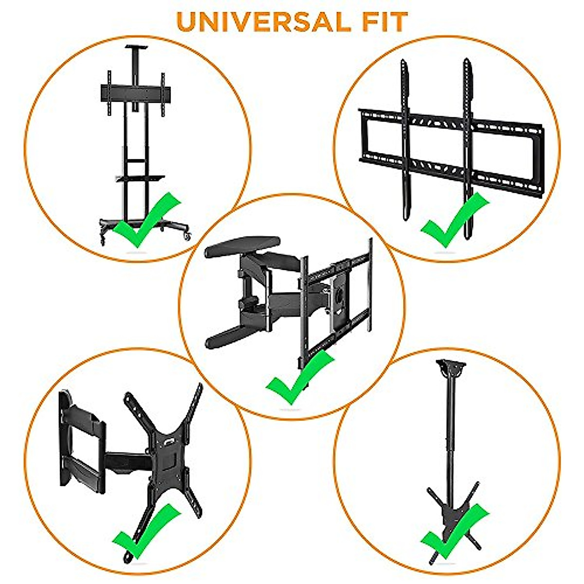 Szblnsm Outdoor TV Cover 55" - 58" - with Bottom Cover - 600D Water-Resistant and Dust-Resistant Material- Fits Your TV Better