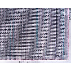 Unique Loom Solo Collection Solid, Plush, Kids, Modern Area Rug, 5 ft x 7 ft 7 in, Pink