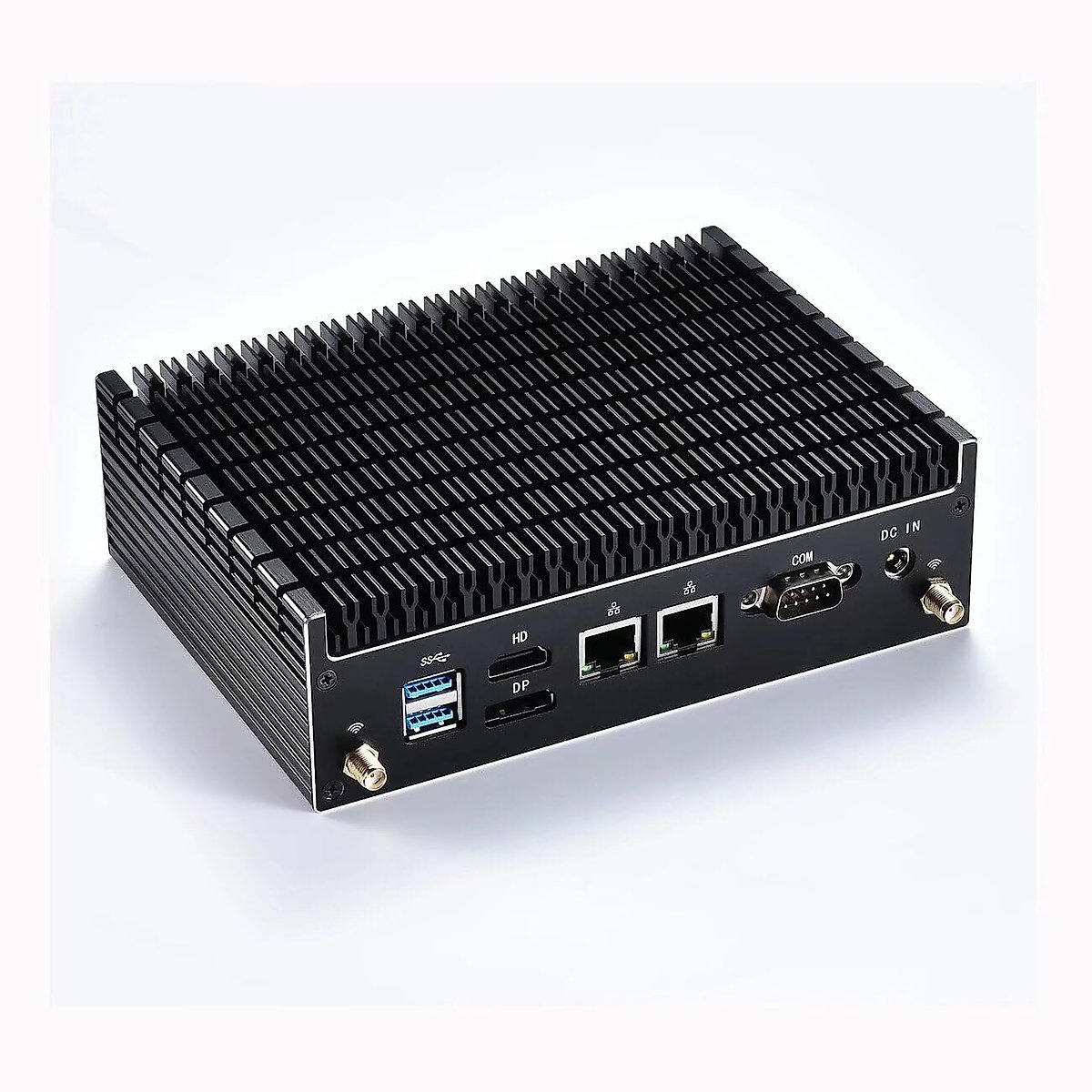 VENOEN Fanless Mini PC 6 Core i7 10710U with Win 11,Dual LAN Silent Portable Computer,HD 2.0/DP 4K Display,RS232 COM,USB-C,WiFi,BT 5.1,16GB DDR4 512GB M.2 SSD