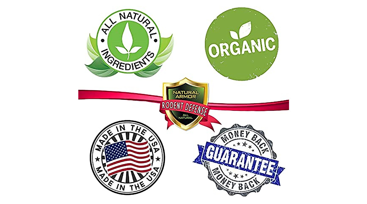 Natural Armor Peppermint Rodent Repellent - Safe Indoor & Outdoor Solution