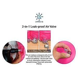 Living iQ Jr Twin-Size Kids Inflatable Air Bed, Blow-Up Mattress with Disney Marvel Spider-Man Theme, Waterproof & Puncture Resistant Vinyl, Lightweight & Portable for Travel, Hotel, Camp & Sleepover