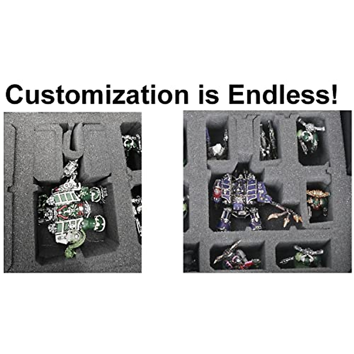 Case Club 134+ Miniature Figurine Hard Shell Carrying Case - Fits Warhammer 40k, DND, Battletech, Citadel & More! This Tabletop Army Travel & Storage Case Will Organize Your D&D and Warhammer Set