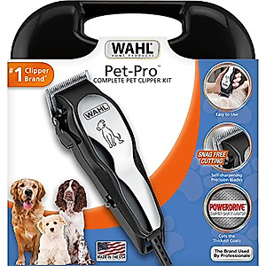 WAHL Clipper Pet-Pro Dog Grooming Kit - Heavy-Duty Electric Corded Dog Clipper for Dogs & Cats with Fine & Medium Coats - Model 9281-210