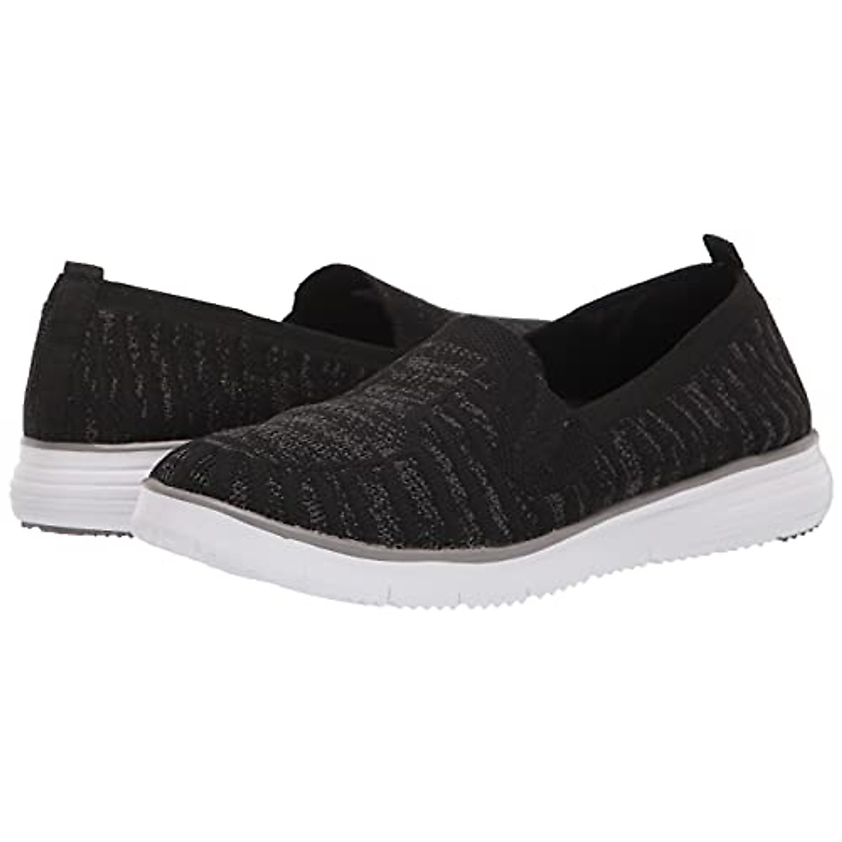 Propét Travel Fit Slip-On Black/Charcoal 9 X (2E)