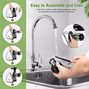 Wheatgrass Juicer Machines, KEDEMAS Cold Press Masticating Juicers for Home, Easy to Clean and Quiet Motor, Reverse Function, Slow Juicers Maker with Juice Cup and Brush for Vegetables and Fruits