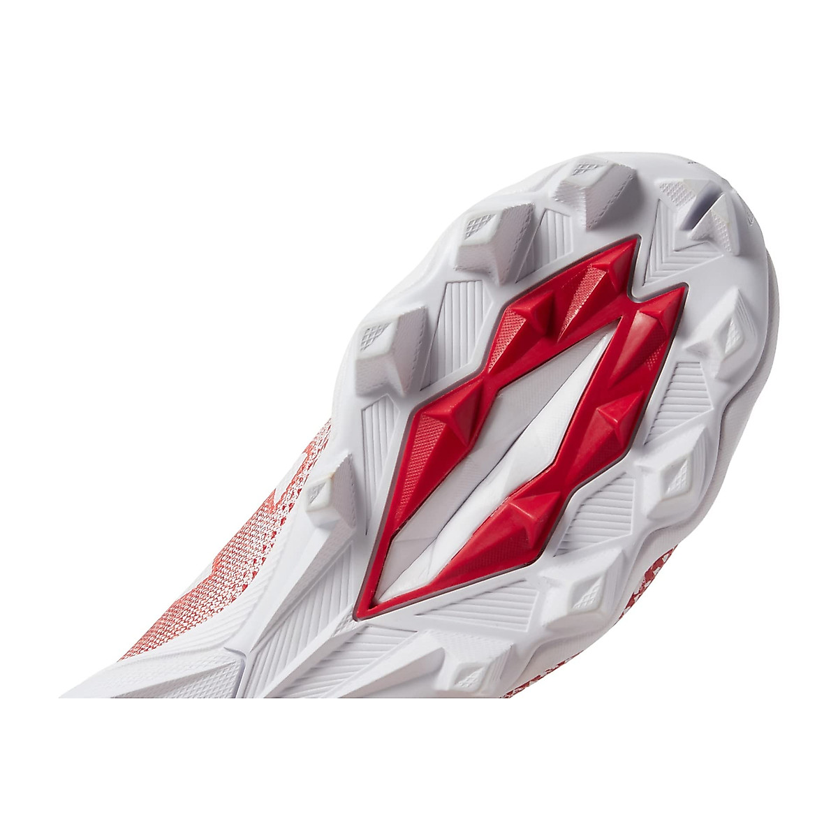 Under Armour Boy's Spotlight 3.0 Rubber Molded (Toddler/Little Kid/Big Kid) Red/White/Metallic Silver 4.5 Big Kid M