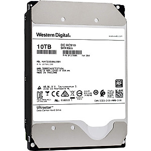 HGST WD Ultrastar DC HC510 10TB 7200 RPM SATA 6Gb/s 3.5" Helium Platform Enterprise Hard Disk Drive - HUH721010ALE604 (0F27606)