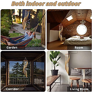 Qinos Memorial Wind Chimes Outdoor, with 12 Aluminum Tubes and Hook, Gentle Breeze Deep Tone Wind Chime, Gold Wind Chimes for Outside Garden Home Decoration Gift, 35 X 4.7 Inches