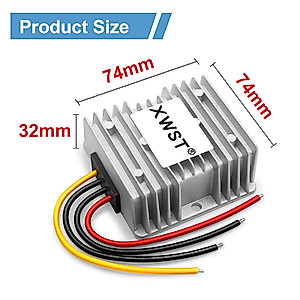 DC 12v Step up to 24v Boost Converter Regulator 10A 240W Power Supply Power Converter Waterproof Module Transformer Adapter for Motor Car Truck Vehicle Boat Solar System(12V-24V-10A)