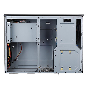 SilverStone Technology Aluminum Front Panel and SECC Body Micro ATX HTPC Computer Case with 2X USB3.0 Front Ports Cases in Black GD04B-3.0-USA