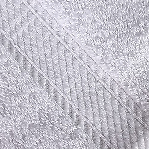 SUPERIOR Solid Egyptian Cotton Hand Towel Set, 20" x 30", White, 4-Pieces