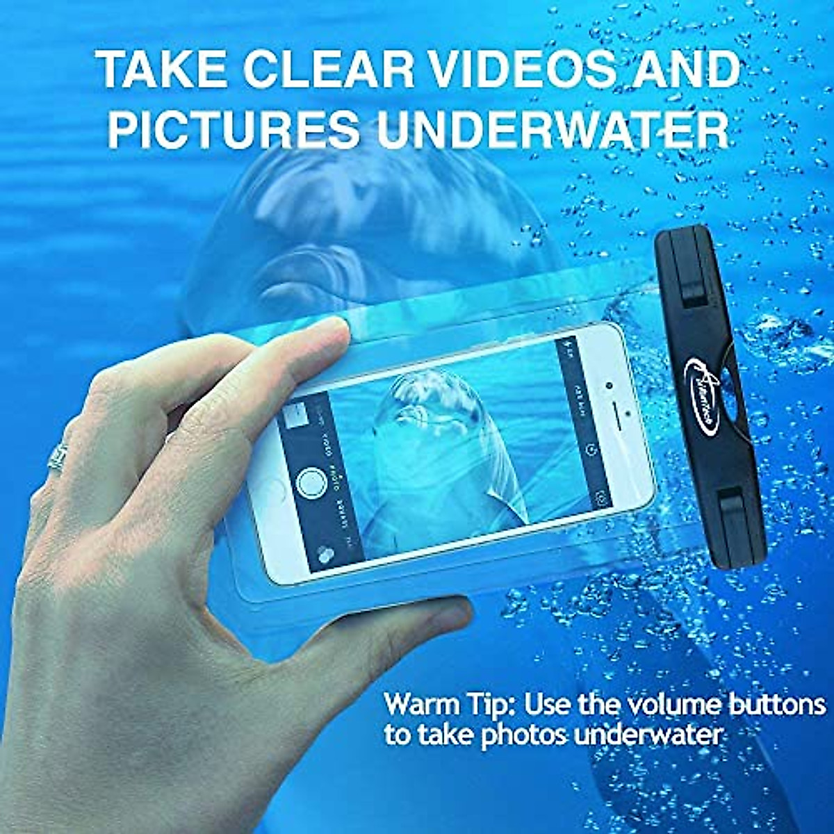 AiRunTech Waterproof Pouch | Way to Keep Your Phone and Valuables Safe and Dry | for Boating Swimming Snorkeling Kayaking Beach Pool Water Parks (2 Phone Cases(Clear) + 2 Fanny Packs(Black+Gray))