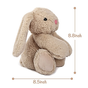 TCBunny Baby Bunny Bedtime Stuffed Animal Plush Easter Stuffers Toy Gifts 11" for Girls, Boys, Kids, Coco (Beige)
