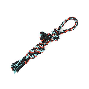 AARON LEATHER GOODS VENDIMIA ESTILO Dog Chew Toys, Heavy Duty Dental Dog Rope Toys Kit for Small - Medium Dogs,2 Knots Indestructible Dog Toys, Cotton Puppy Teething Chew Tug Toy