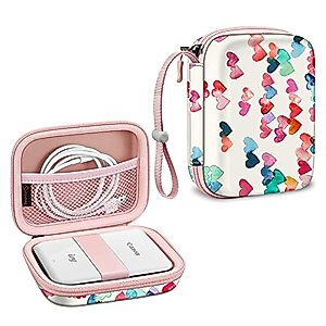Fintie Protective Case for Canon Ivy Mini/Canon Ivy 2 Mini/Ivy CLIQ/Ivy CLIQ+/ Ivy CLIQ2/ Ivy CLIQ+2 Instant Camera Photo Printer - Shockproof Hard Shell Carrying Case, Emerald Illusions