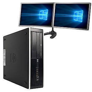 HP Elite 8300 mini PC Business High Performance Desktop Computer(Intel Core i7-3770 3.4GB,16G DDR3,240G SSD+3TB,DVD,Radeon 6350 HD+Dual DVI Cable,WiFi,Windows 10 Professional)(Renewed)