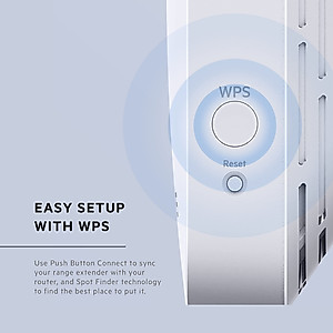 Linksys WiFi Extender, WiFi 6 Range Booster, Dual-Band Booster, Internet Repeater, 2,000 Sq. ft Coverage, Speeds up to (AX1800) 1.8Gbps - RE7310