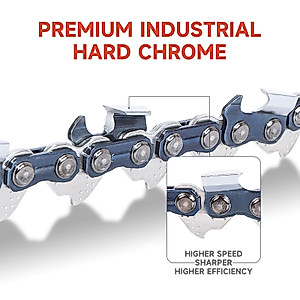 Dunhil 2-Pack 20 inch Chainsaw Chains 3/8" LP Pitch 050'' Gauge 72 Drive Links for Husqvarna 455 Rancher 455 pro 460 rancher 555, for Stihl 33rs 72 MS260 MS290 MS391