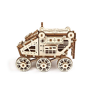UGEARS Science STEM Mars Rover, DIY Engineering Activity, STEAM School Project, Mechanical Wooden Puzzle, Eco Building 3D Toy, Educational Gift for Kids & Teen, Boy Girl, Self-Assembly Craft Kit