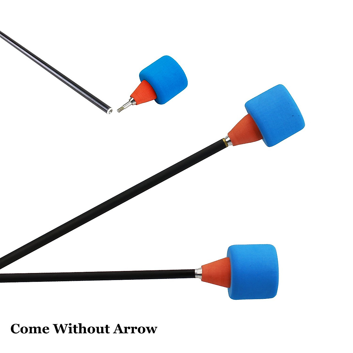 SinoArt Soft Sponge Foam Hunting Arrowhead Game Practice Colorful Broadhead Tips for Archery CS Shooting 12pc