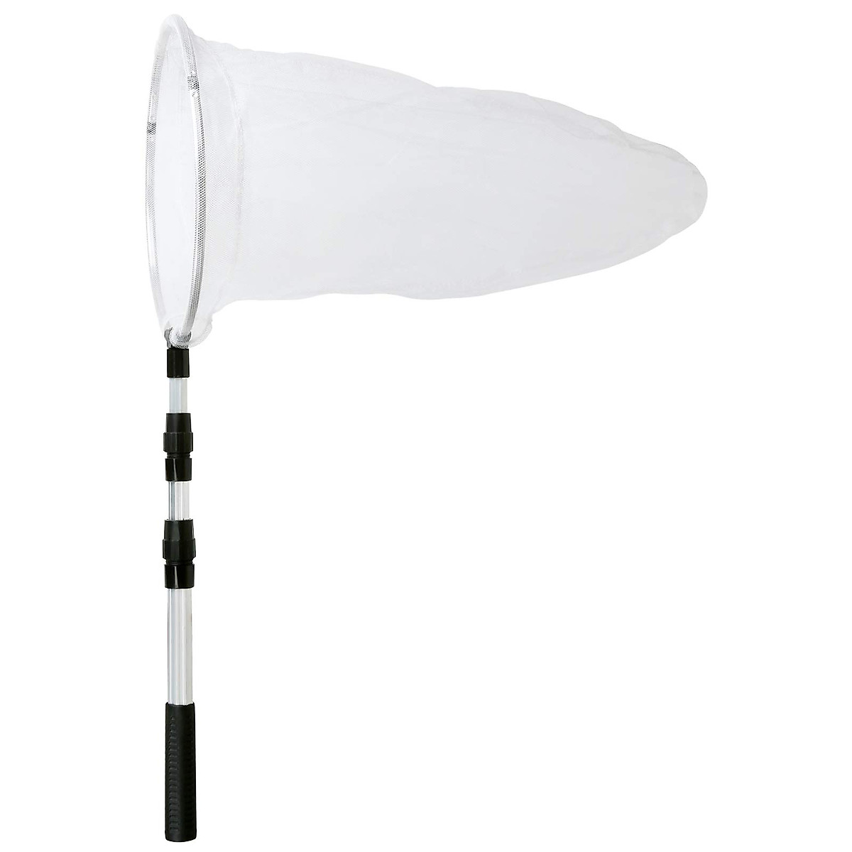 RESTCLOUD Butterfly Net with 12" Ring, 24" Net Depth, Handle Extends to 36 Inches (12" Ring, 36" Handle)