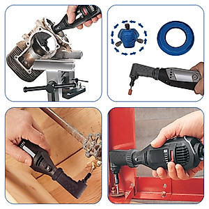 90 Degree Right Angle Converter Rotary Tool Adapter Attachment for Dremel Electric Grinder Tool