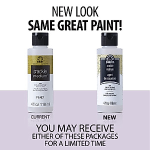 FolkArt Medium (2-Ounce), 694 Crackle, White
