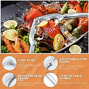 30 Pack Nut Crackers Tool Bulk Crab Crackers and Tools Heavy Duty Crab Leg Claw Crackers Opener Tool for Nuts Shellfish Seafood Home Restaurant Kitchen Crumbled Tools
