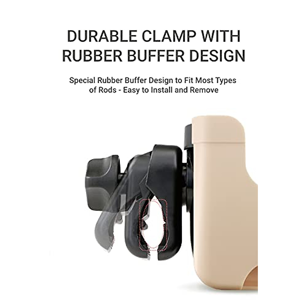 Universal Cup Holder, Stroller Cup Holder with Phone Holder, Stroller Accessories, Bike Water Bottle Holder, Treadmill, Wheelchair(Crepe)