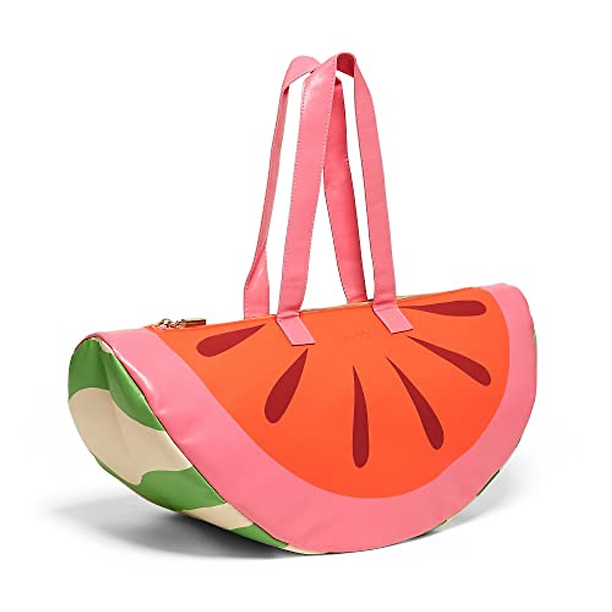 ban.do Super Chill Cooler Bag, Insulated Bag with Shoulder Straps, Soft Sided Cooler, Cute Portable Cooler for Picnics or Beach Days, Watermelon 2.0