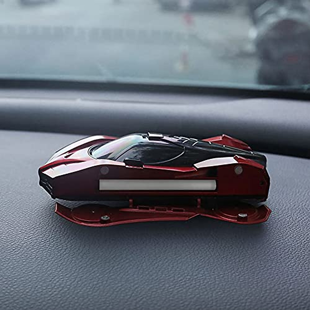 SYCOOVEN Car Phone Holder, Car Shape Phone Mount Silicone Car Pad Mat for Various Dashboards, Slip Free Desk Phone Stand Compatible with iPhone, Samsung, Android Smartphones, GPS Devices and More