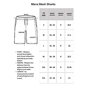 Real Essentials Mens Mesh Shorts Active Wear Athletic Short Men Basketball Pockets Workout Gym Soccer Running Summer Fitness Quick Dry Casual Clothes Sport Training Hiking, Set 9, L, Pack of 5