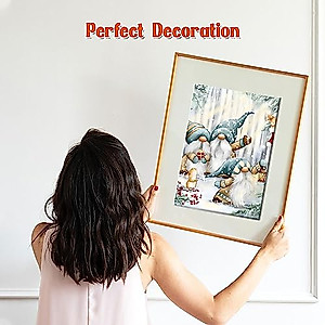 NAIMOER Christmas Diamond Art Kits for Adults, 5D Gnomes Diamond Art Kits Winter, DIY Full Drill Winter Snow Diamond Art Christmas Diamond Art for Home Decor 30x40cm